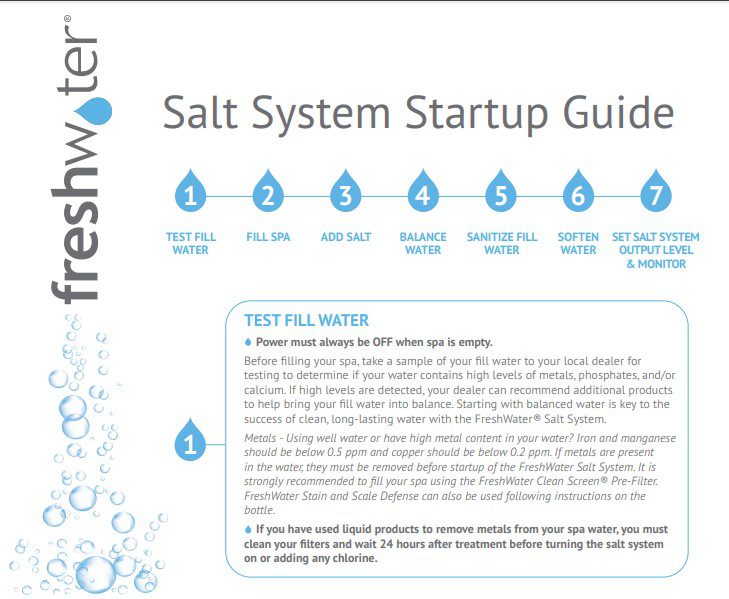 FreshWater Salt Water Sanatizing System - At The Spa and Sauna Co.